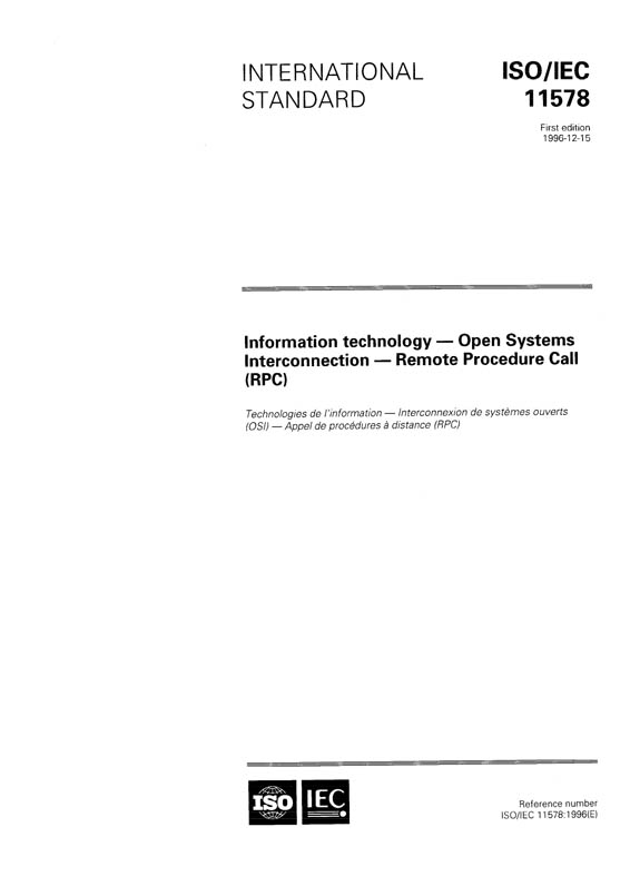 ISO/IEC 11578:1996 - IEC Standards - VDE Publishing House